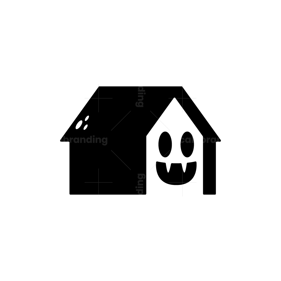 Cute and Fun Haunted House Logo | Scalebranding
