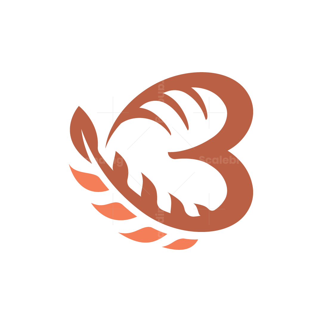 Letter B Bread and Wheat for Bakery Logo | Scalebranding
