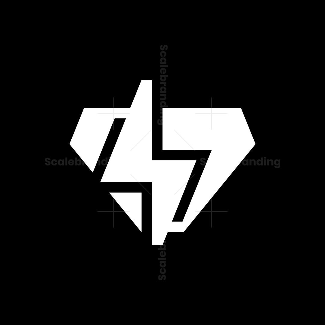 Diamond Lightning Logo | Scalebranding