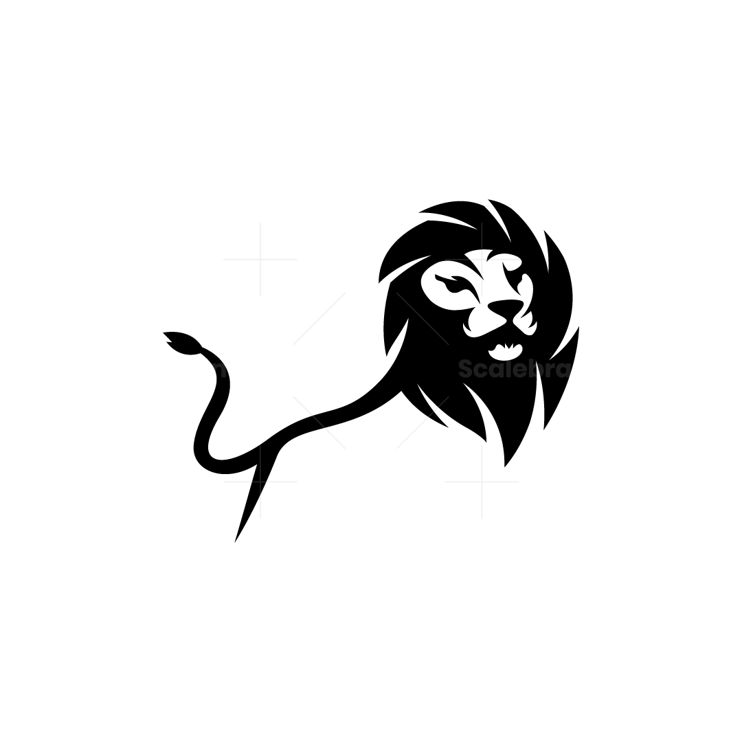 Silver Lion King Logo Simple Lion Logo | Scalebranding