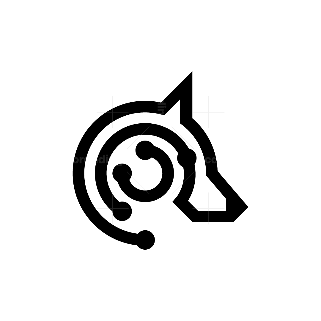 Technology Wolf Logo Cyber Wolf Head Logo | Scalebranding