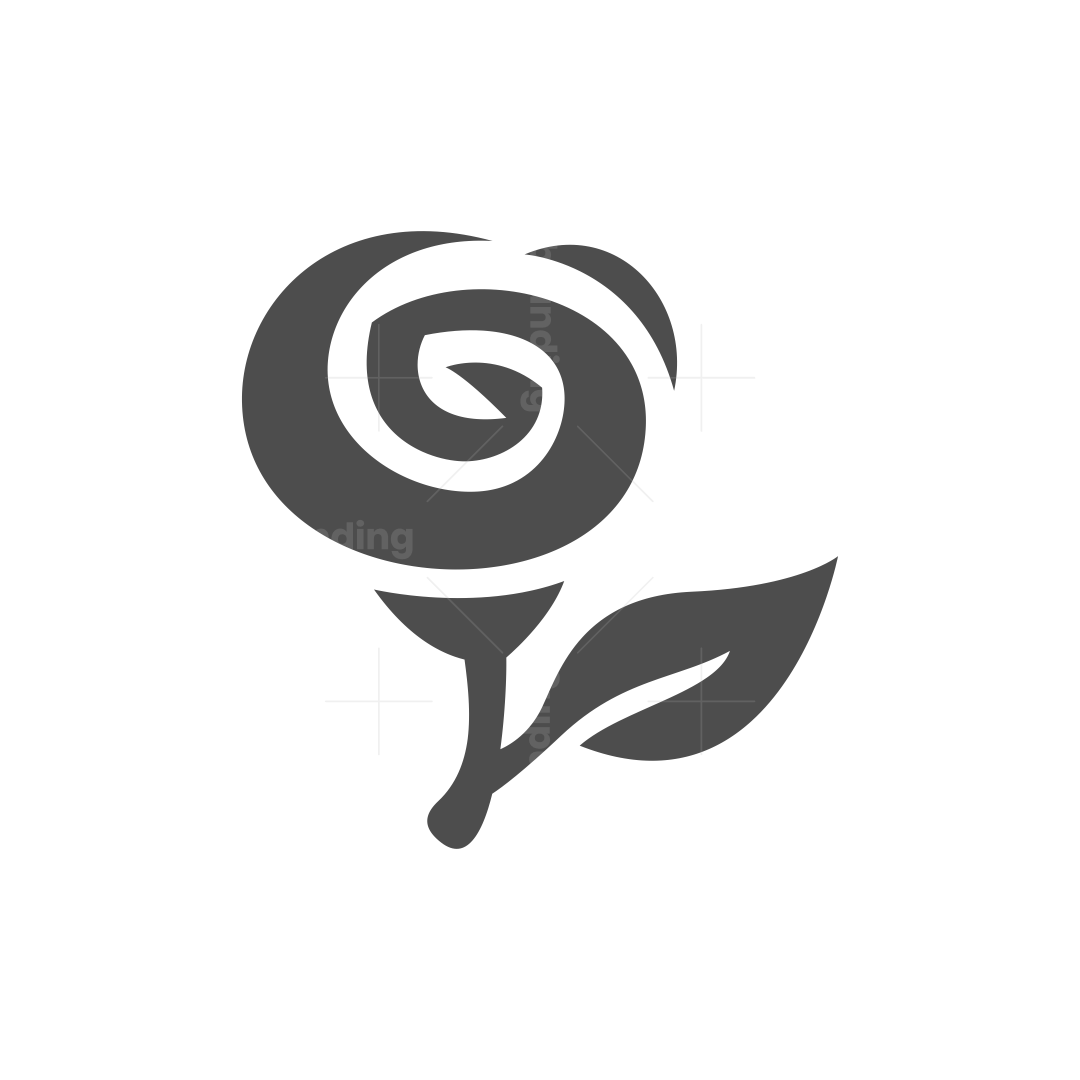 Elegance Simple Rose Flower Logo | Scalebranding