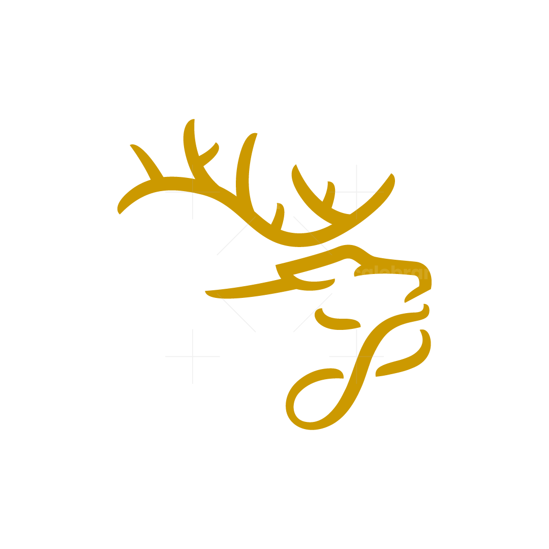 Unlimited Bull Elk Head Logo Infinity Bull Elk Logo | Scalebranding