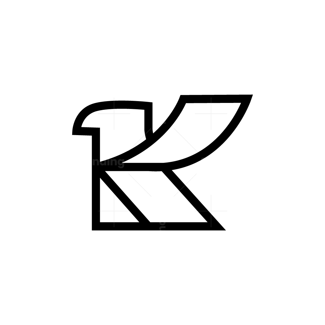 The Letter K Eagle Logo | Scalebranding