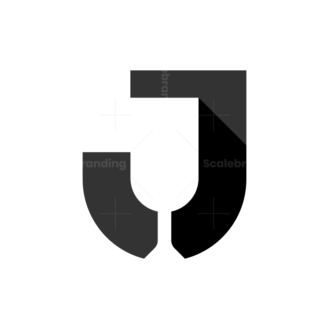 Iconic Letter J Glass Logo | Scalebranding