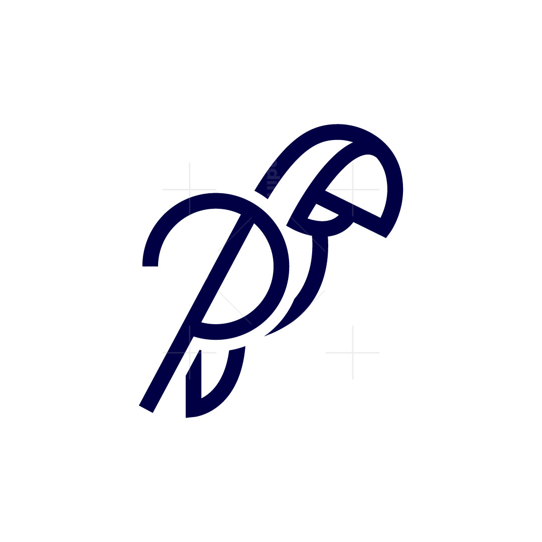 Blue Macaw Logo Letter P Parrot Logo | Scalebranding