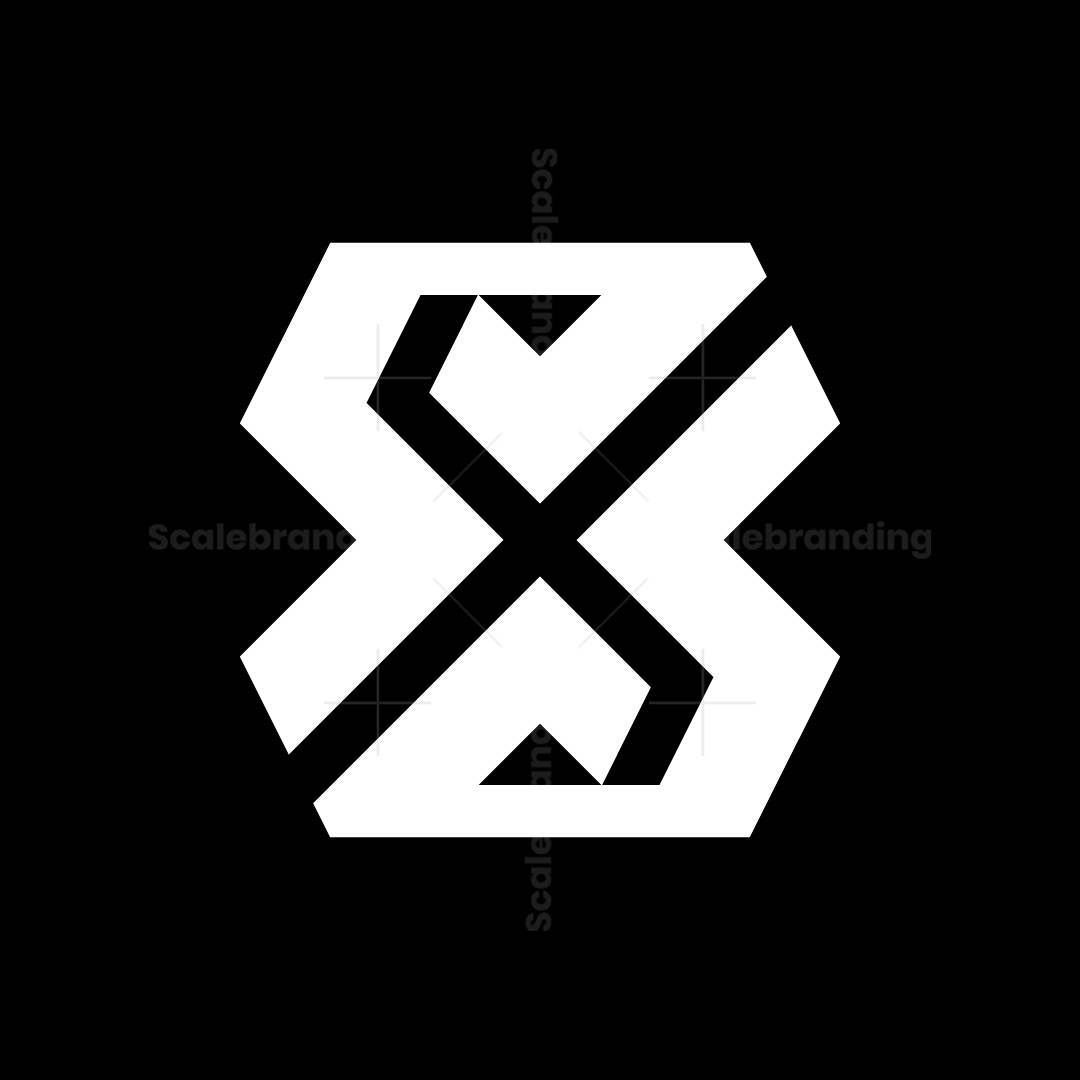 Geometric Letter SX Logo | Scalebranding