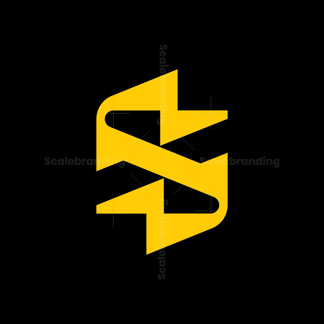 Letter S Lightning Logo | Scalebranding