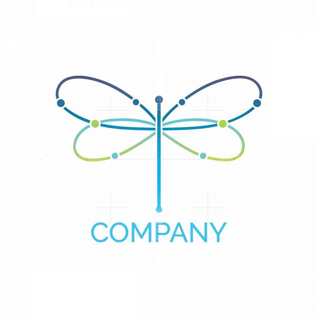 Dragonfly Tech Minimalist Logo | Scalebranding