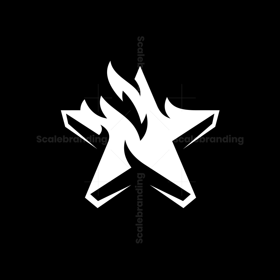 Fire Star Modern Flame logo | Scalebranding