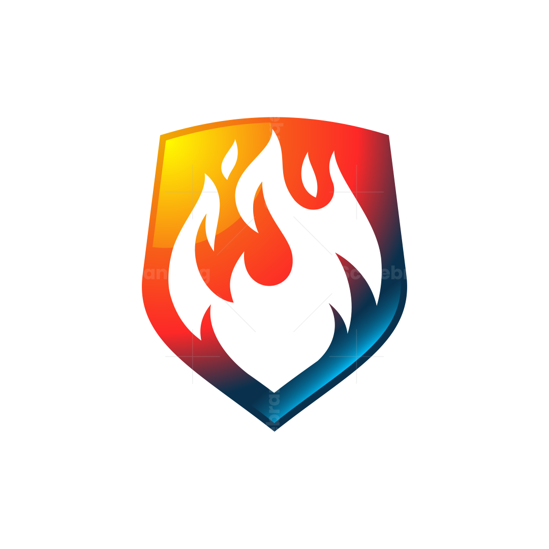 Flame Shield Fire guard logo | Scalebranding
