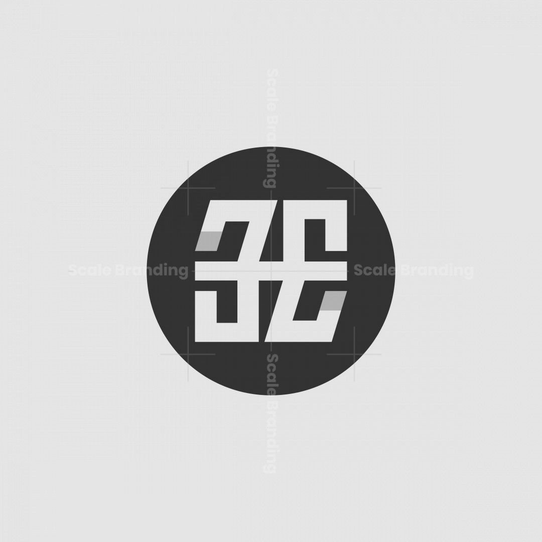 3E or H Monogram Logo | Scalebranding
