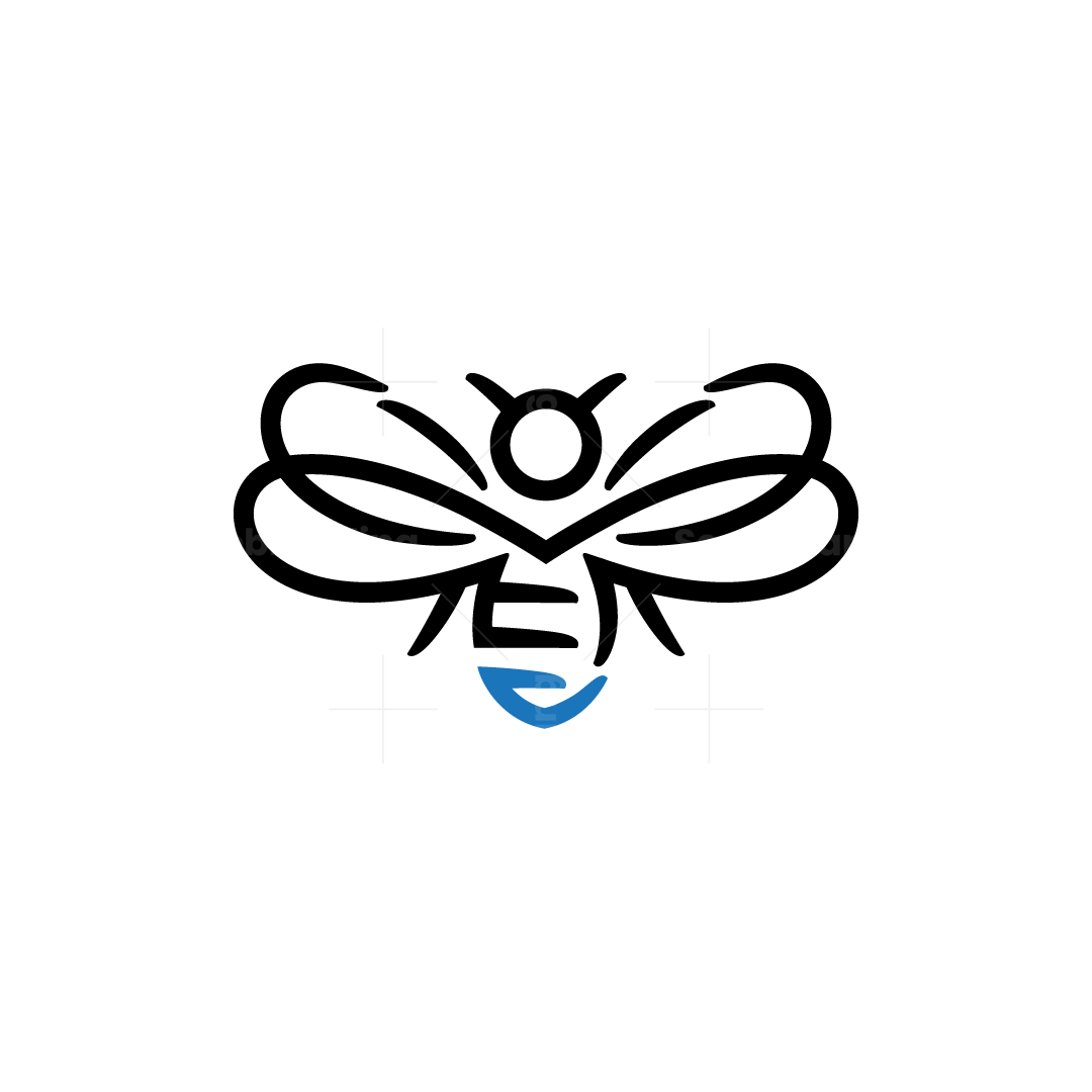 Human Hand Flying Bee Logo | Scalebranding