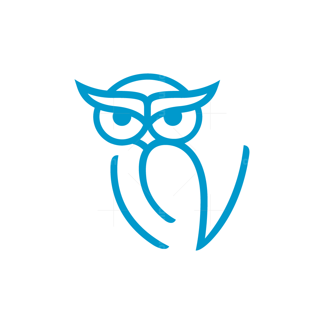 Simple Owl Logo Letter V Owl Logo | Scalebranding