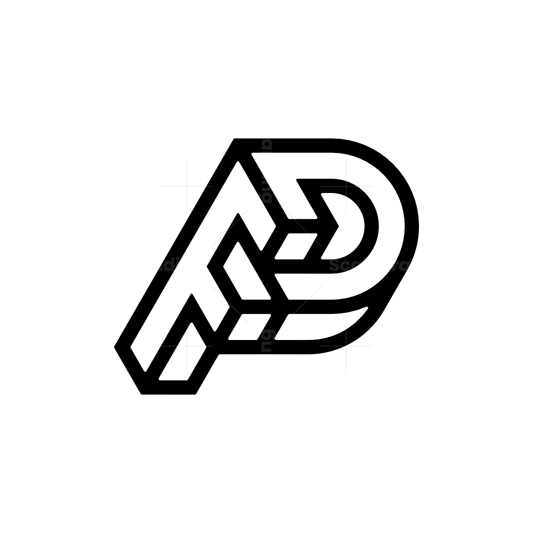 Letter DF FD Isometric Logo | Scalebranding