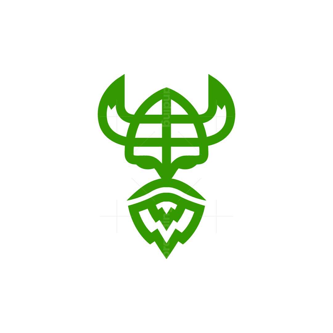 Bearded Viking Logo Abstract Head of Viking Logo | Scalebranding