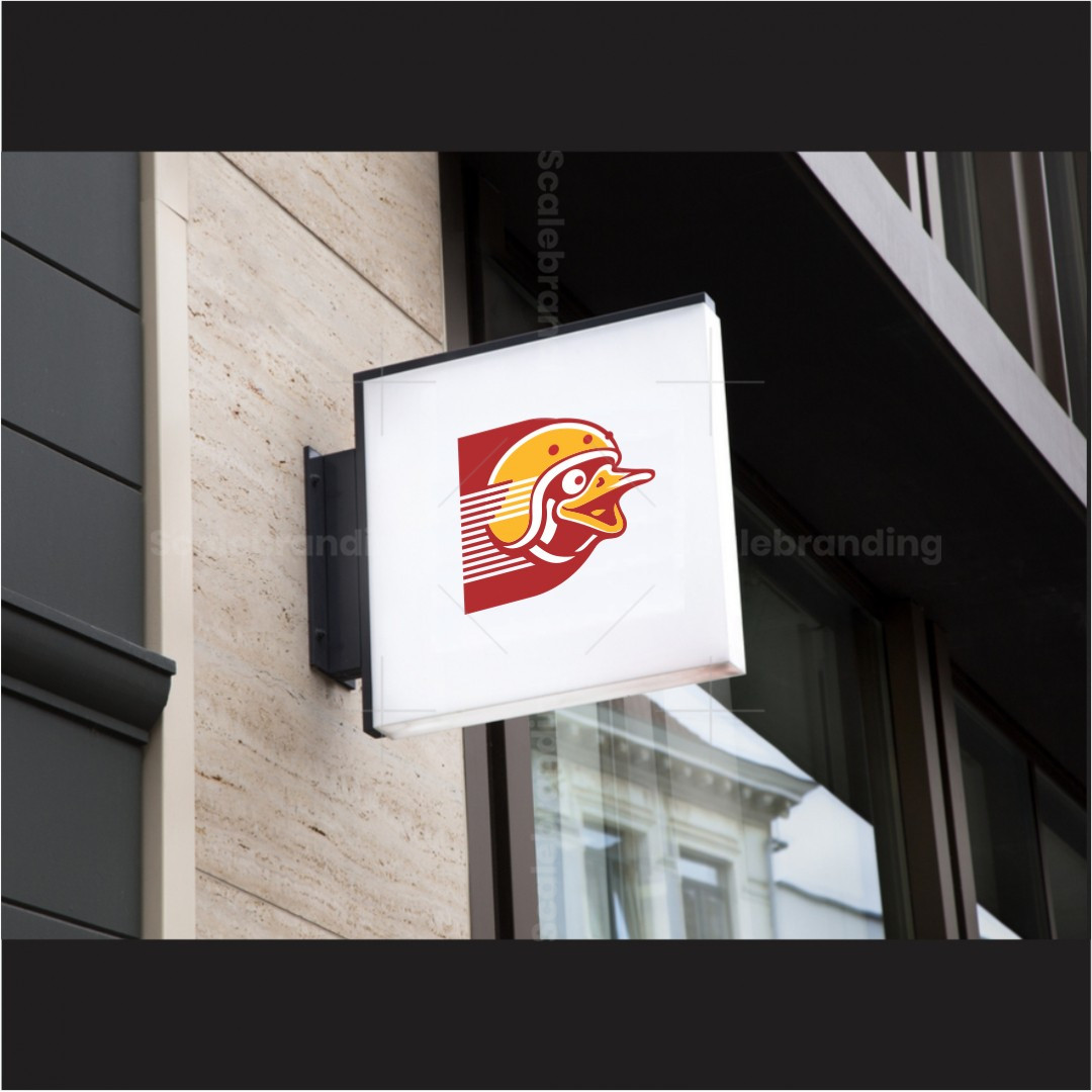 D Duck Helmet Logo | Scalebranding