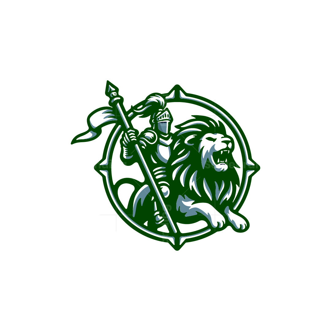 Warrior Knight and Lion Logo | Scalebranding