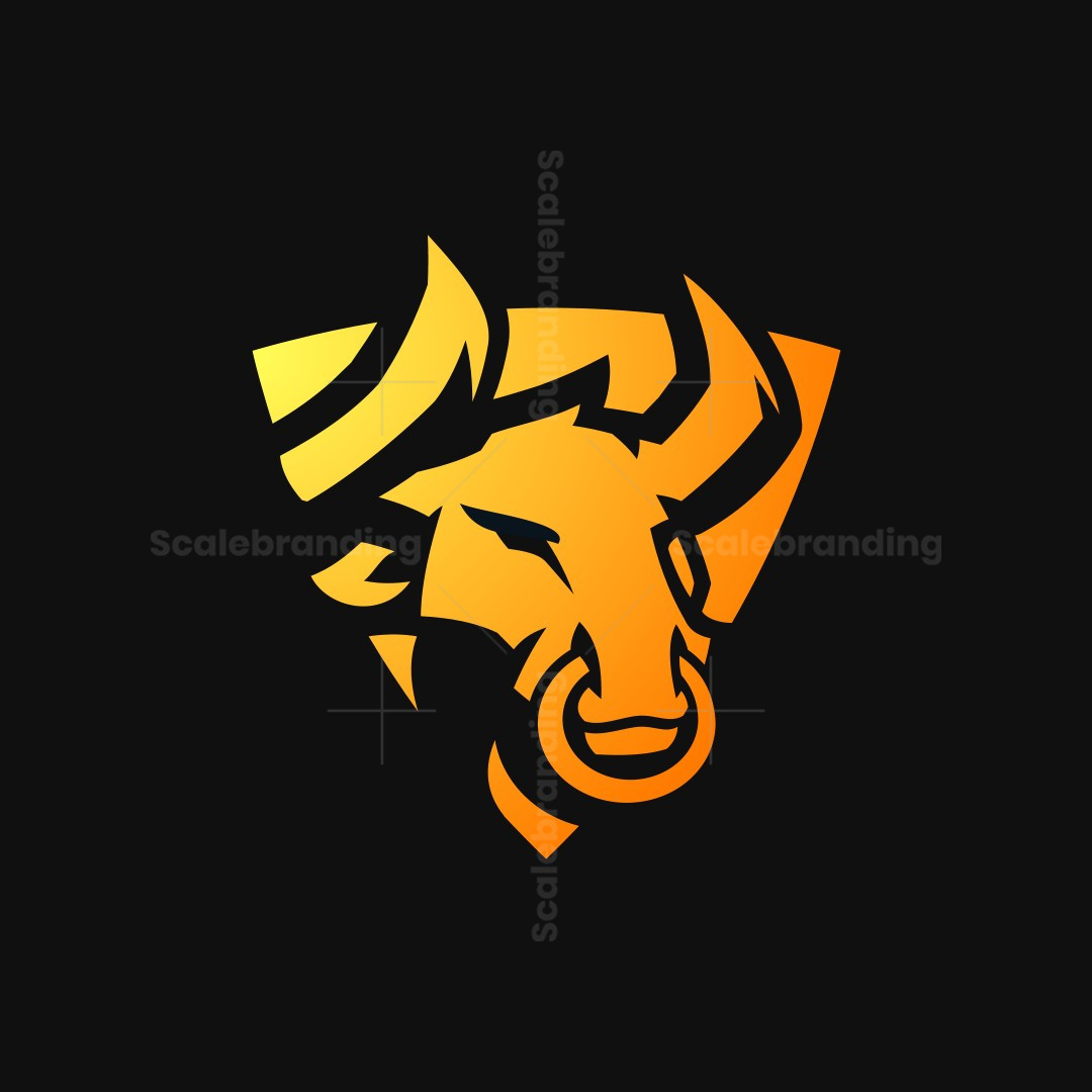 Golden Bull Bold Strong Logo | Scalebranding