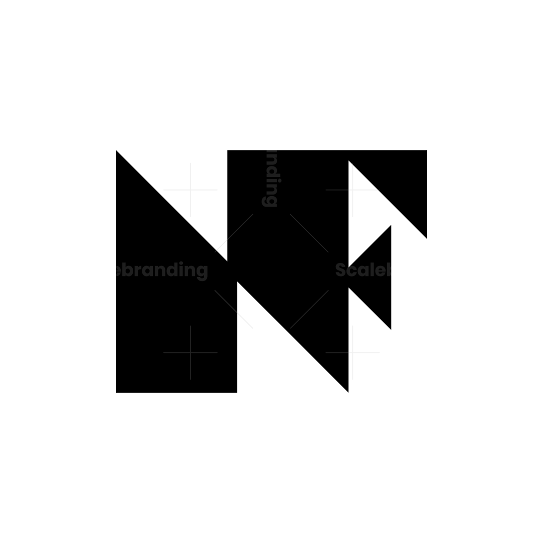 Letters NF Monogram Simple Logo | Scalebranding