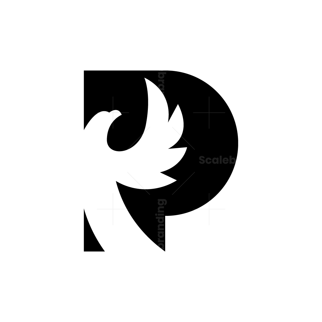 Beautiful Letter P Dove Logo | Scalebranding