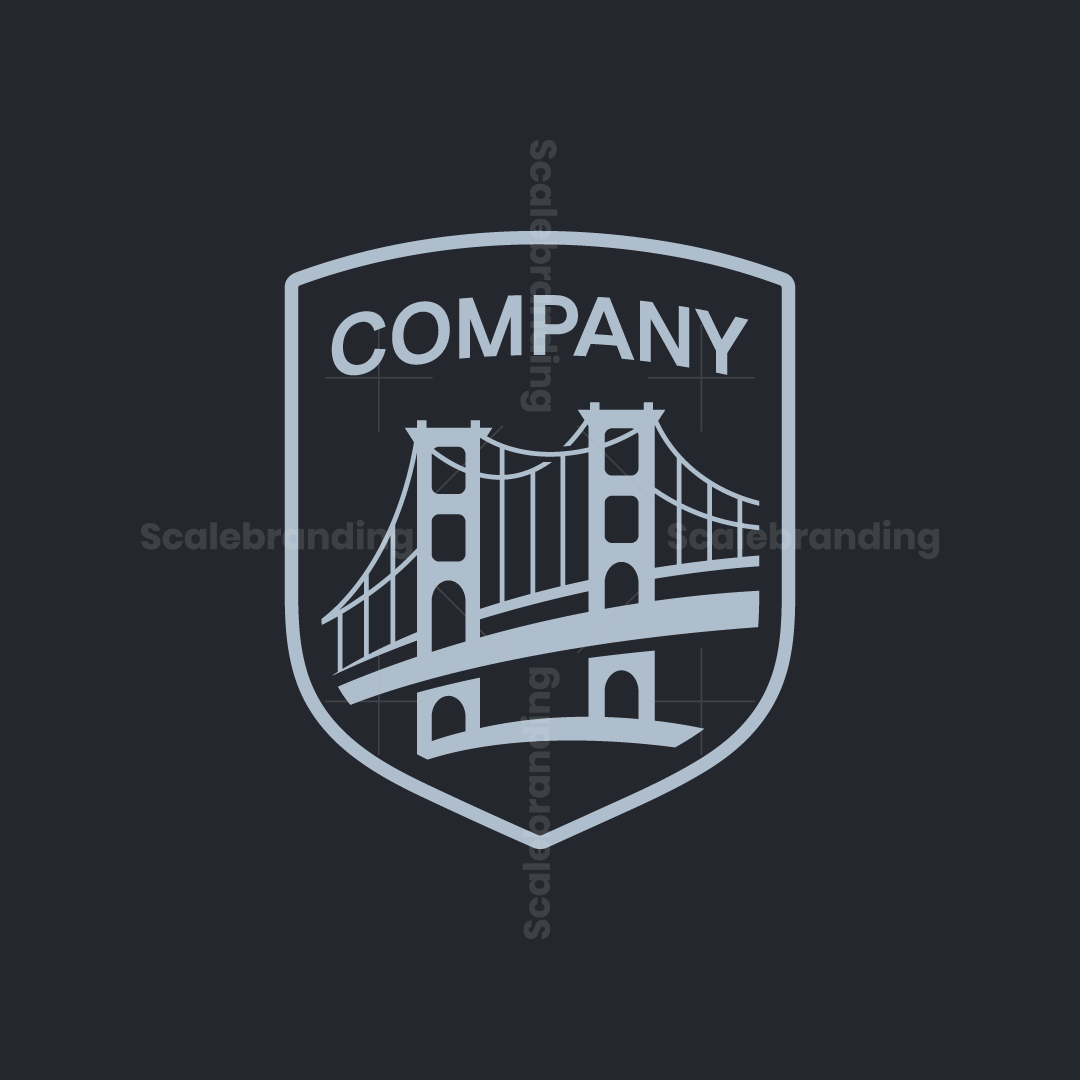 Bridge Highway Shield Construction Logo | Scalebranding