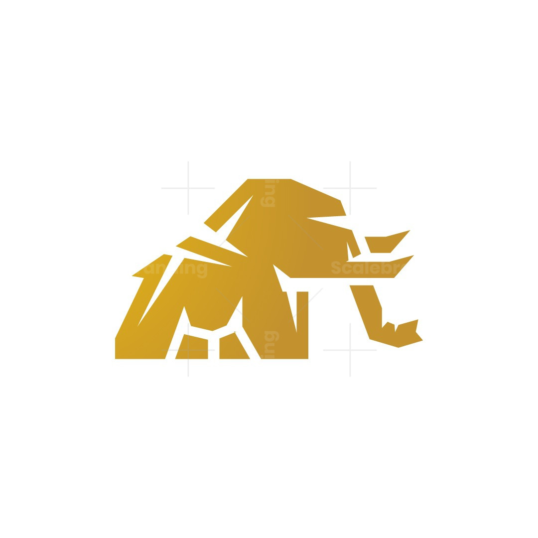 Brave Black Elephant Logo Scars Golden Elephant Logo | Scalebranding