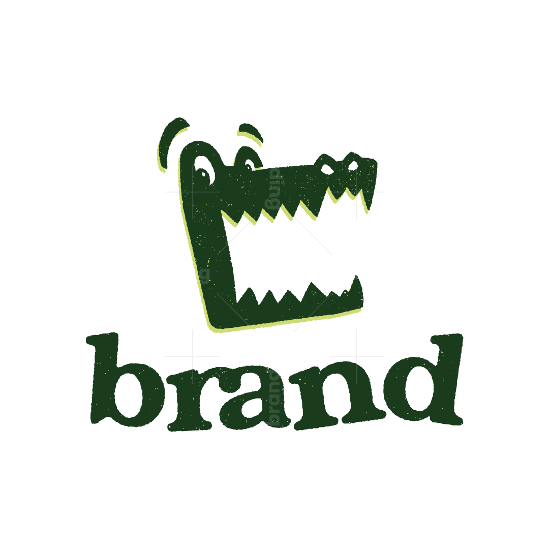 Letter C Fun Croc Logo | Scalebranding