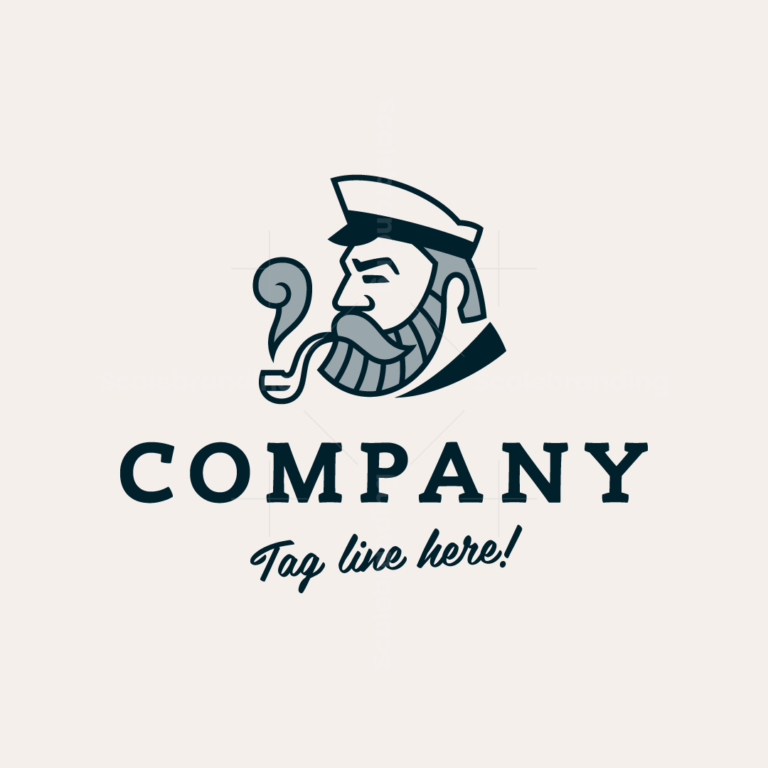 Smoking Captain of the Ship Logo | Scalebranding