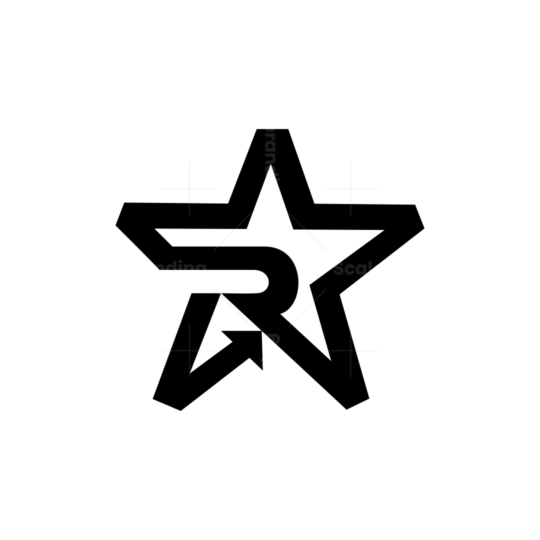 R Arrow Star Smart Logo | Scalebranding