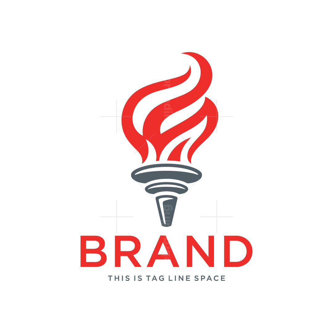 Fire Flame Torch Mashal Logo | Scalebranding