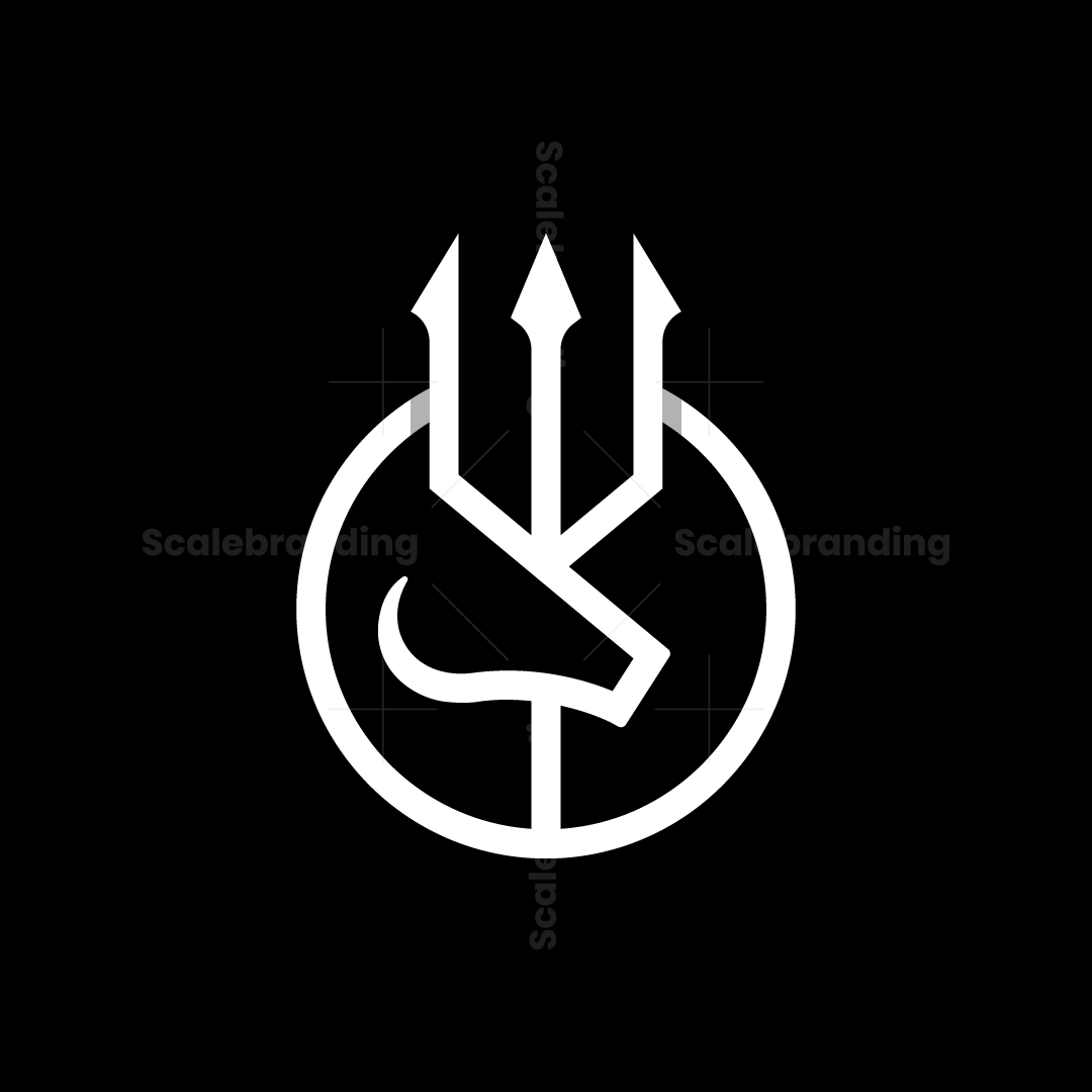 Modern Horse Head With Trident Logo | Scalebranding