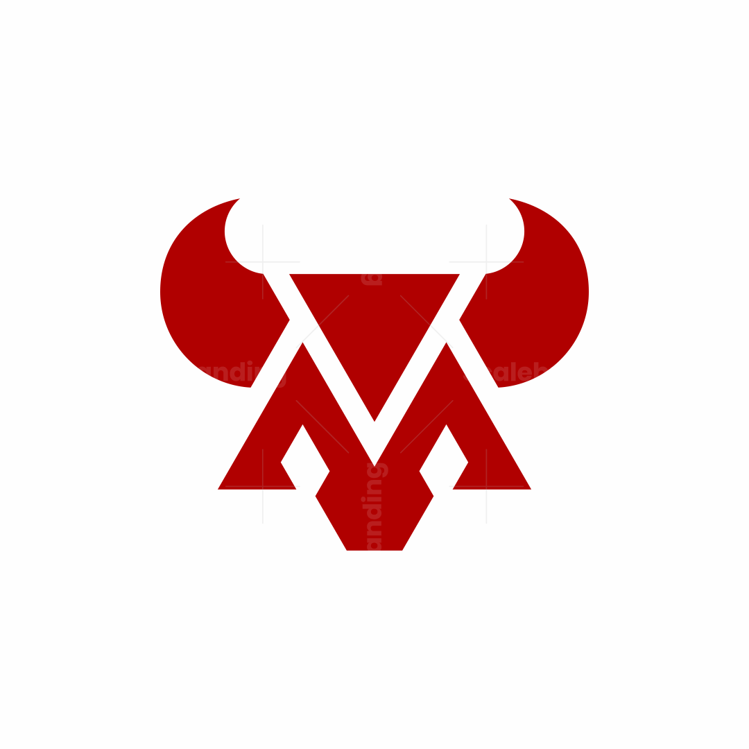 Letter M Bull Strength Logo | Scalebranding