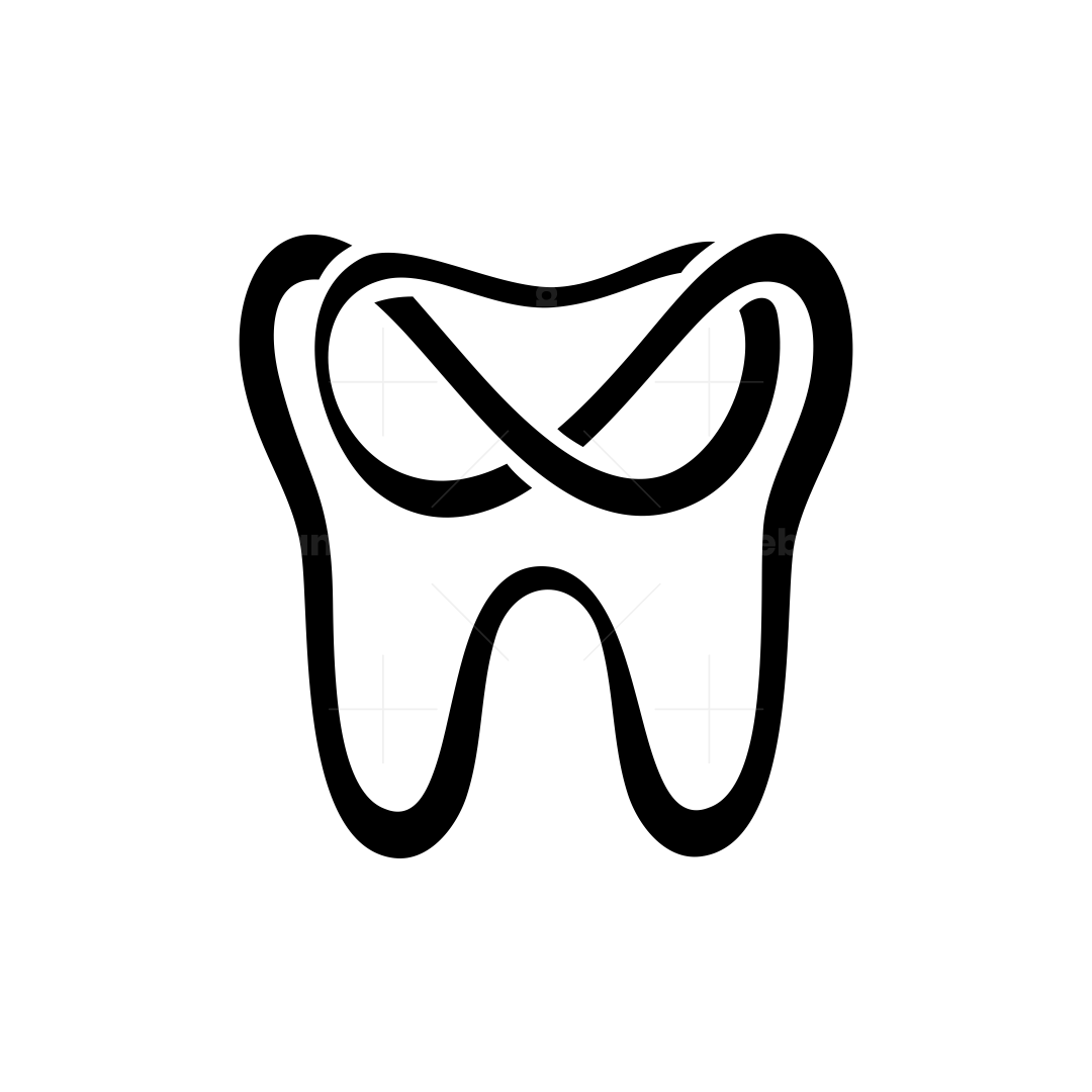 Infinity Symbol Dental Simple Logo | Scalebranding