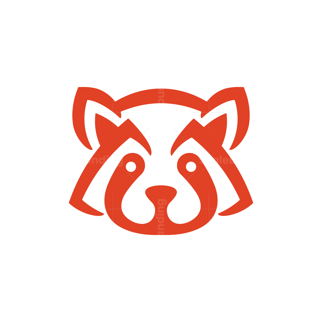 Cute Red Panda Head Logo | Scalebranding