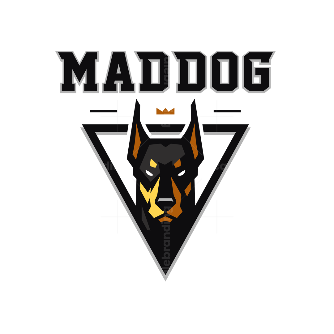 Doberman Mascot Mad Dog Logo | Scalebranding