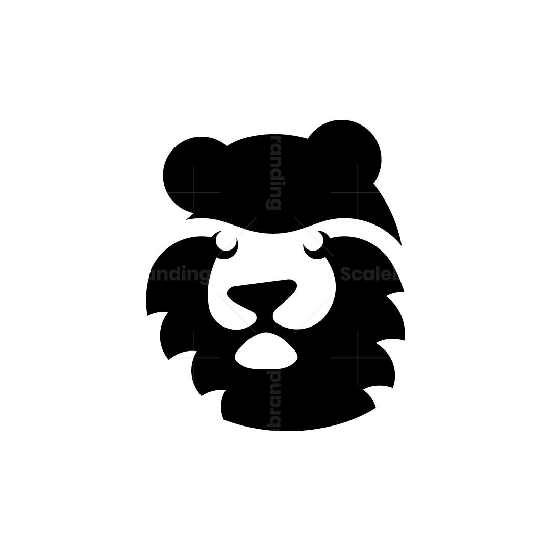 adorable bear head mark logo | Scalebranding