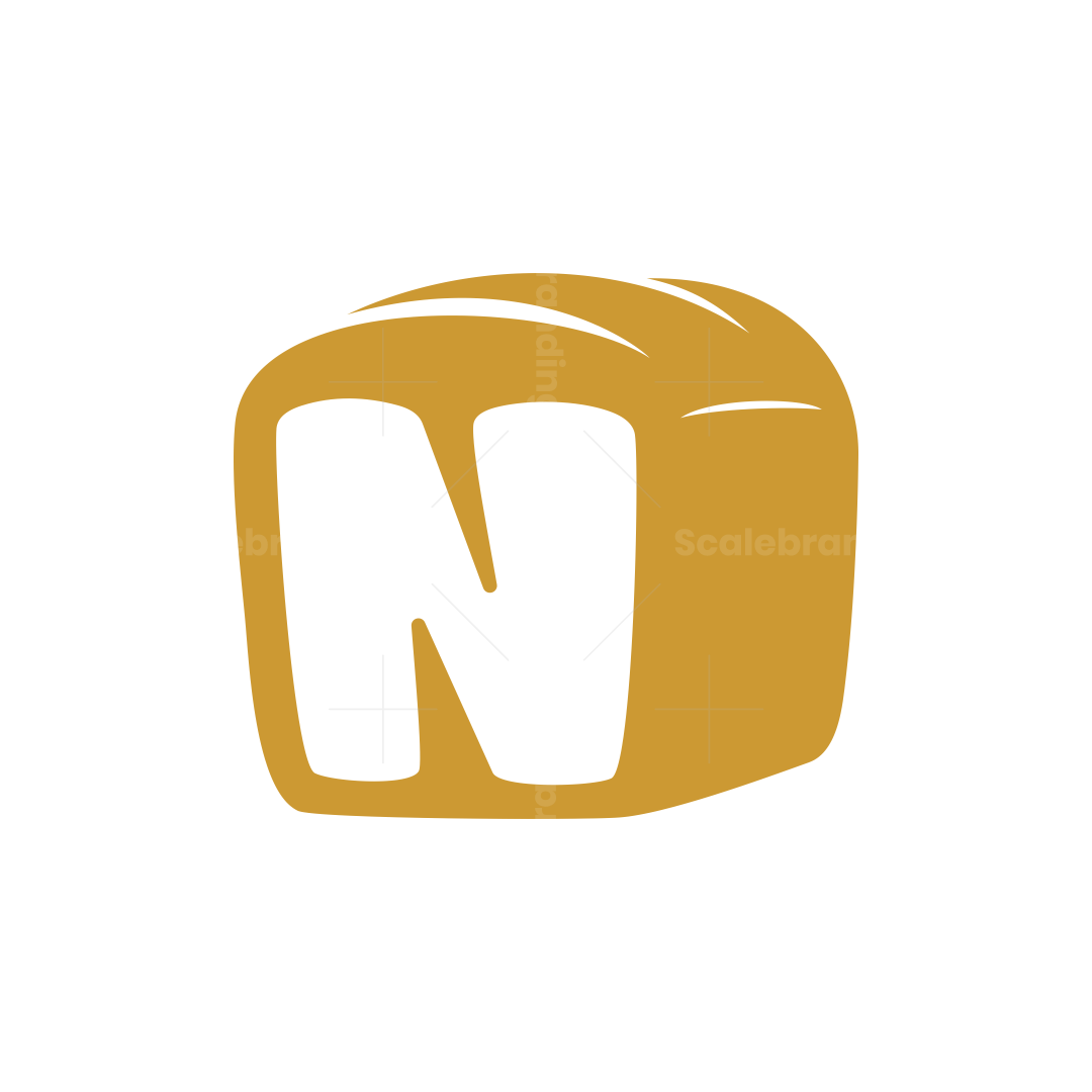 Letter N Bread Bakery Monogram logo | Scalebranding