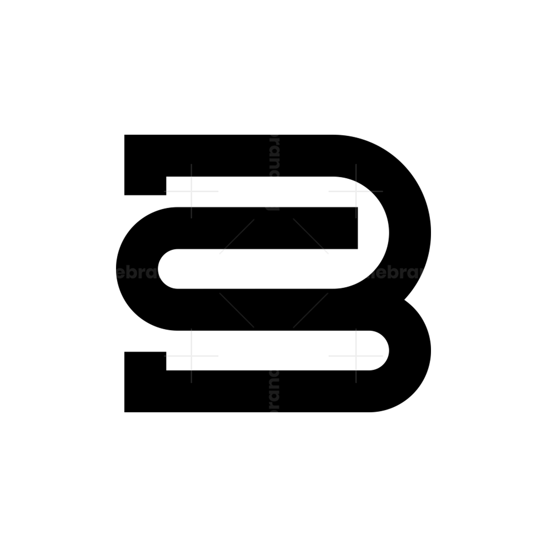 BS SB Monogram Bold Stylish Identity logo | Scalebranding