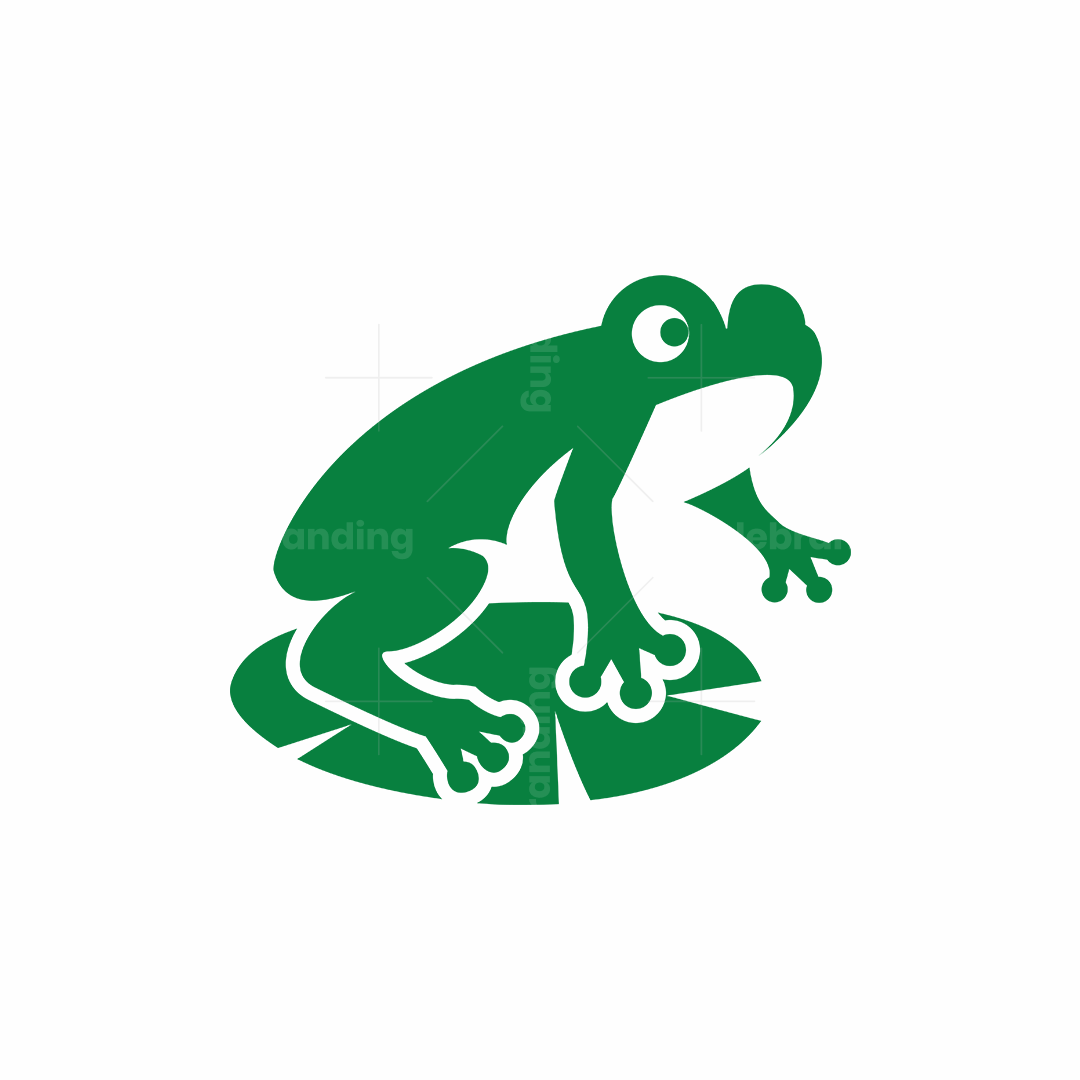 Frog with a leaf logo | Scalebranding