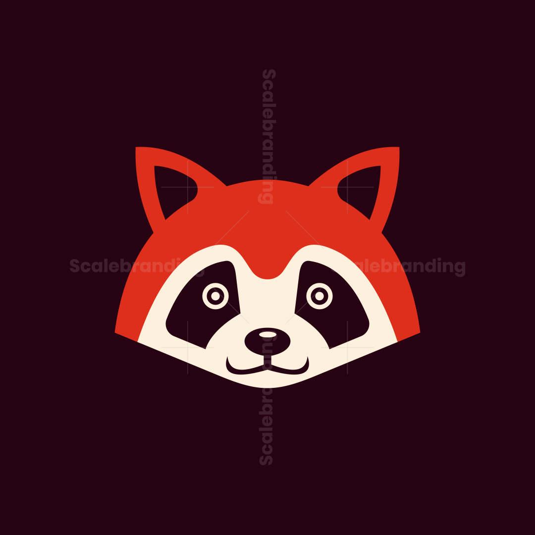 Geometric Red Panda Logo Design | Scalebranding