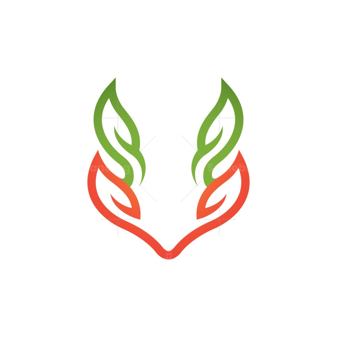 Nature Fox Logo Leaves Fox Head Logo | Scalebranding