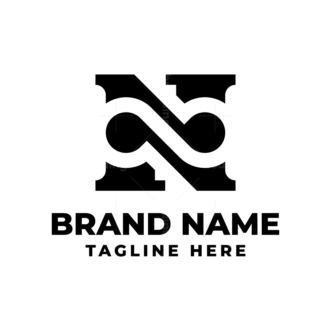 Letter N Infinity Bold Mark Logo | Scalebranding