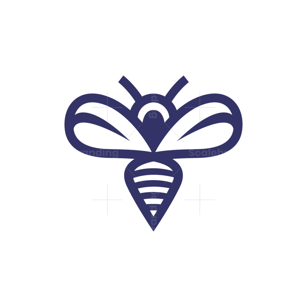 Bee Logo Design Silver Bee Logo Bee Logo | Scalebranding