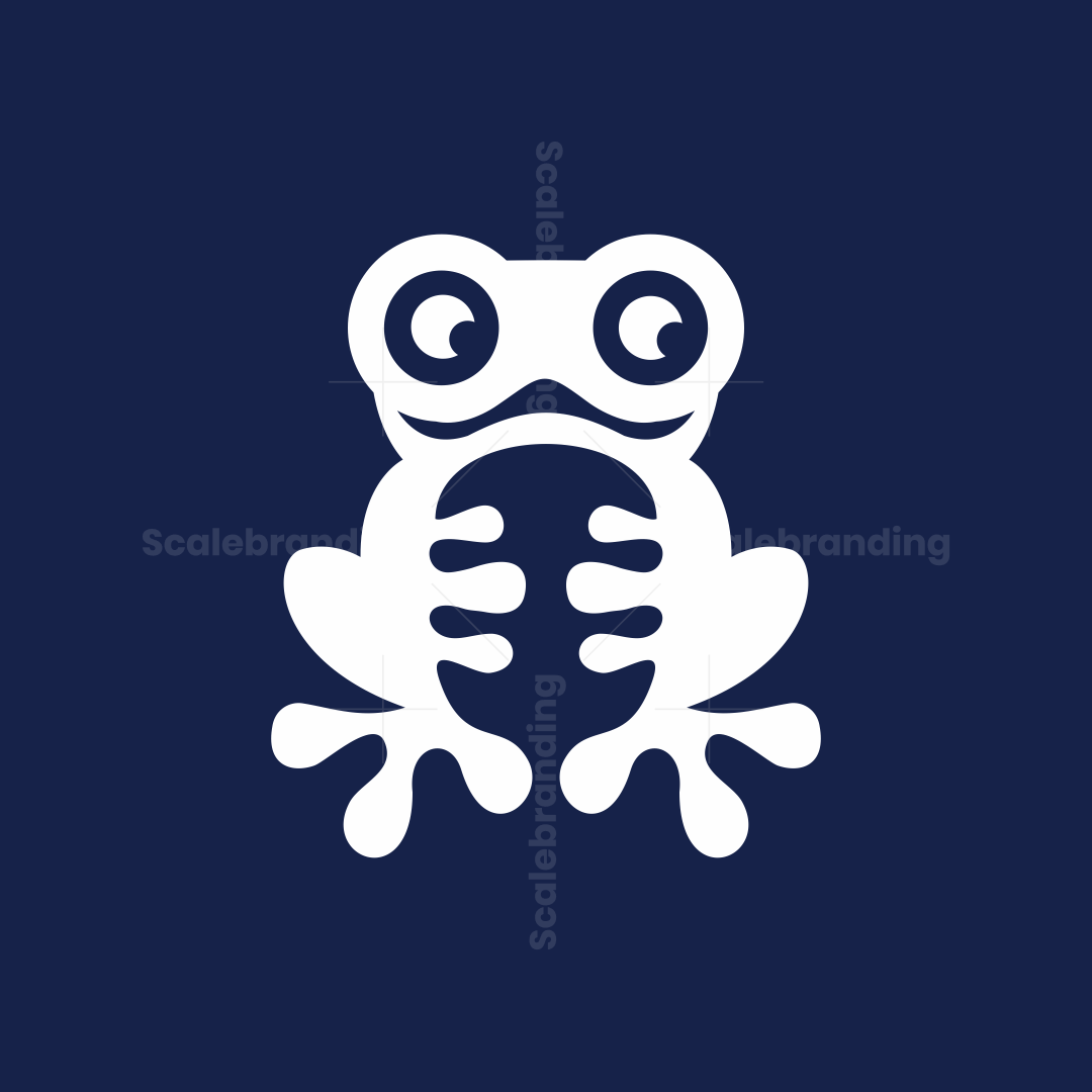 Microphone Frog Podcast simple combination logo | Scalebranding