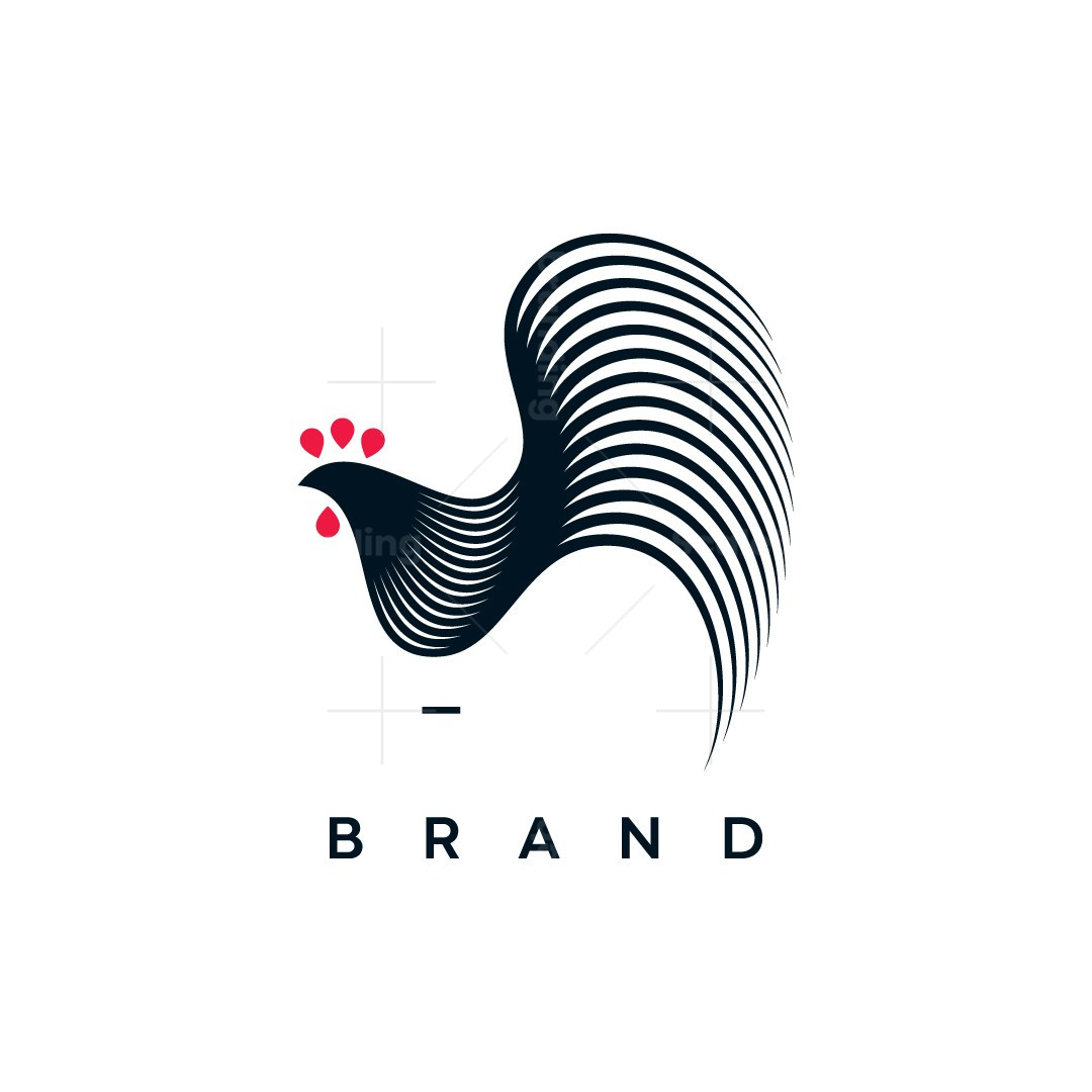 Line Rooster Logo | Scalebranding