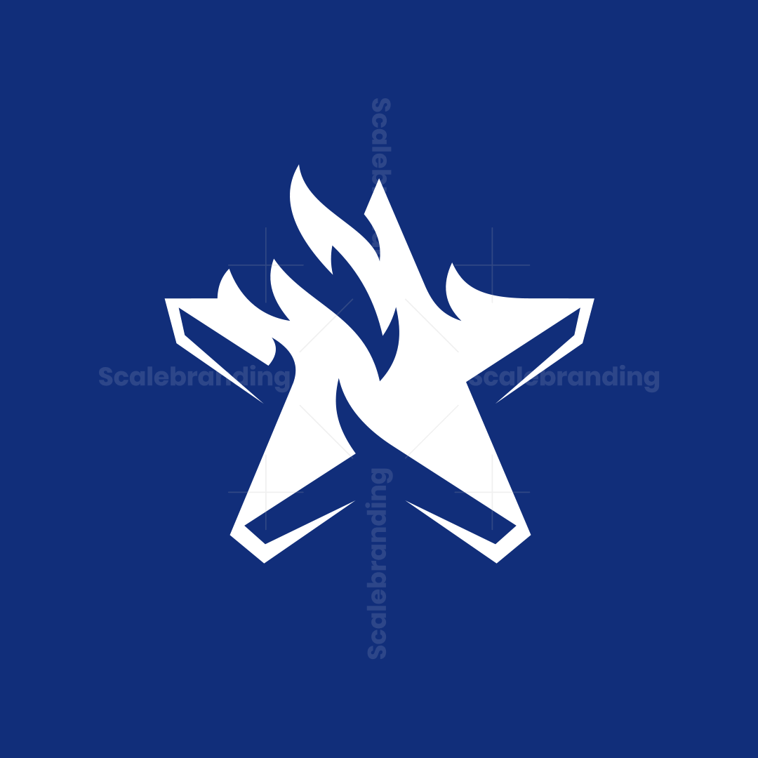 Fire Star Modern Flame logo | Scalebranding