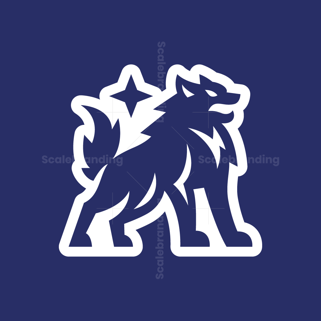 Logo De Starwolf Stylized Modern Wolf Logo | Scalebranding