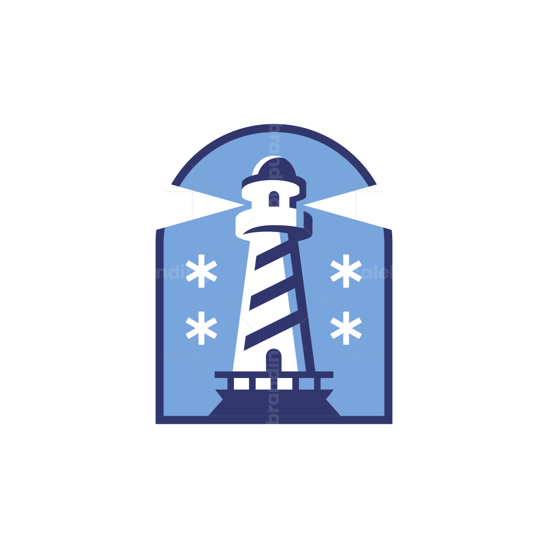 Winter Cold Lighthouse Badge Logo | Scalebranding