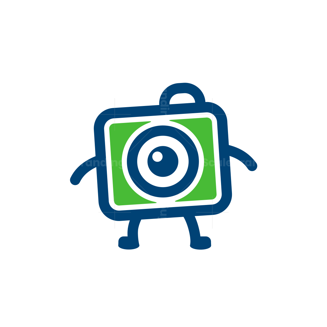 Photobot camera mascot character logo | Scalebranding